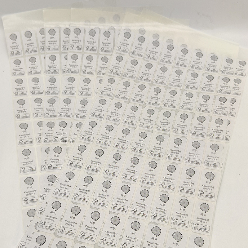 Stiker Label Kemasan Bersertifikat FSC CMYK Adhesive Printable Sticker ...